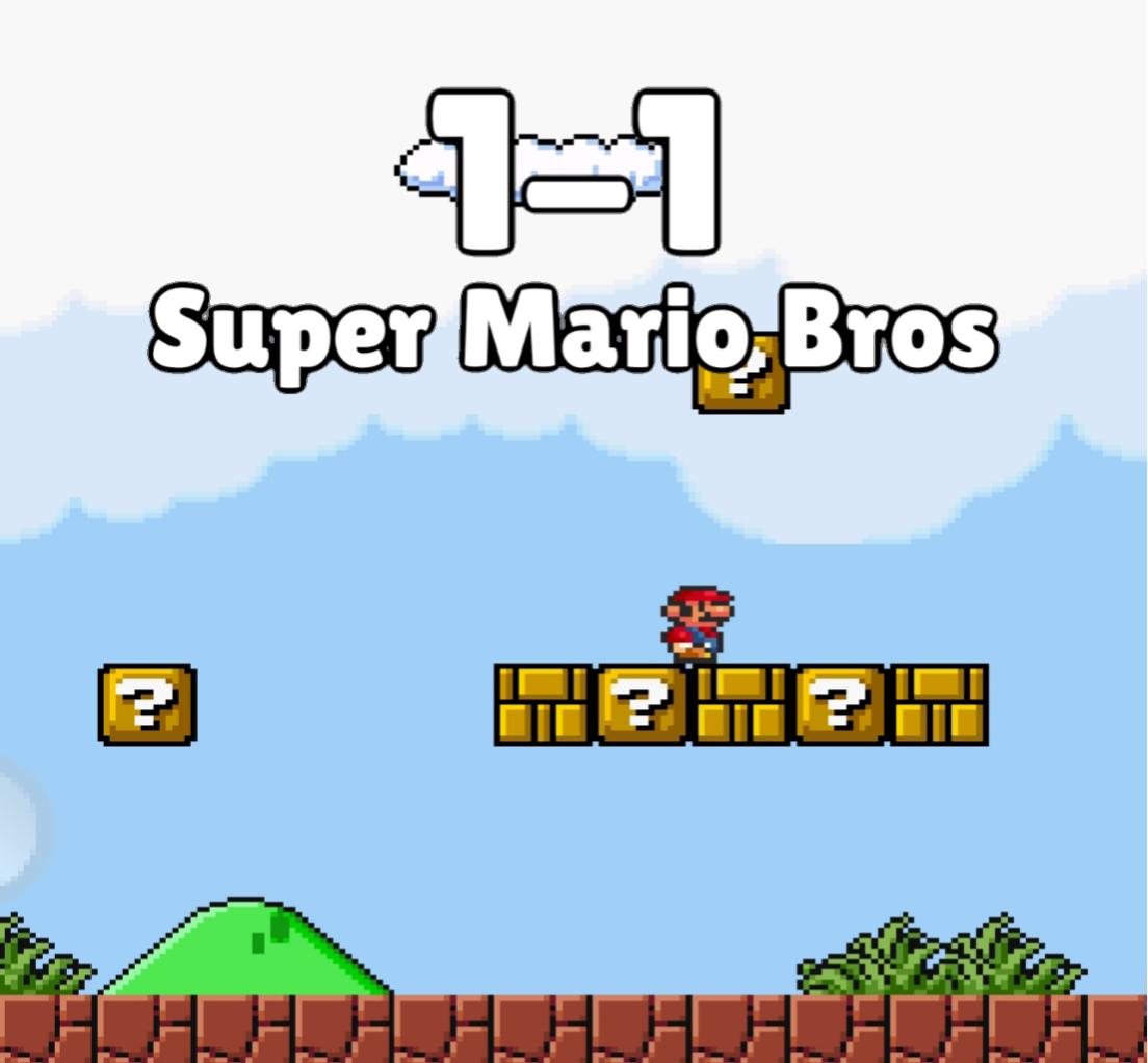 Super Mario 4 Jugadores - Niveles - 1-1 Super Mario Bros